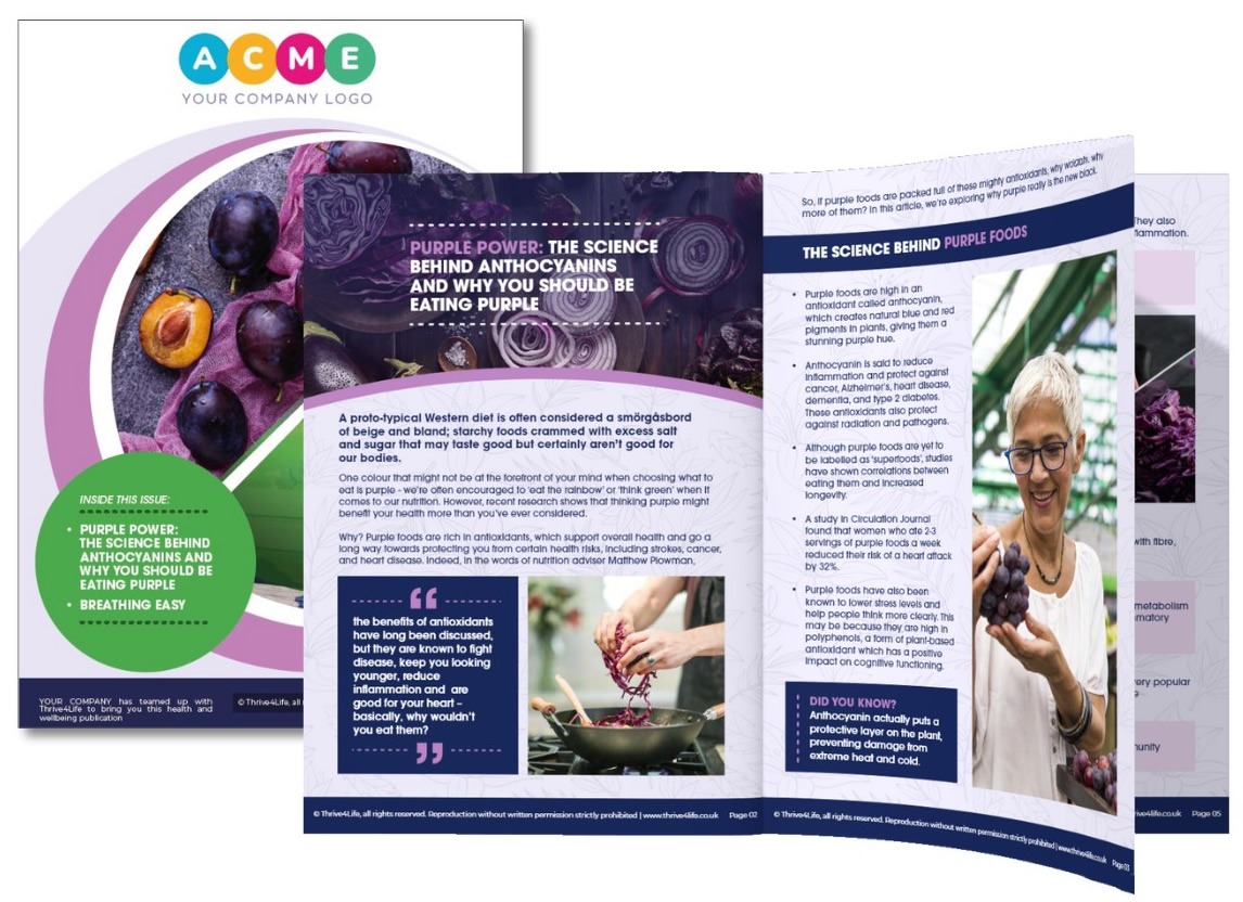 Health And Wellbeing Newsletter Publications Thrive4life